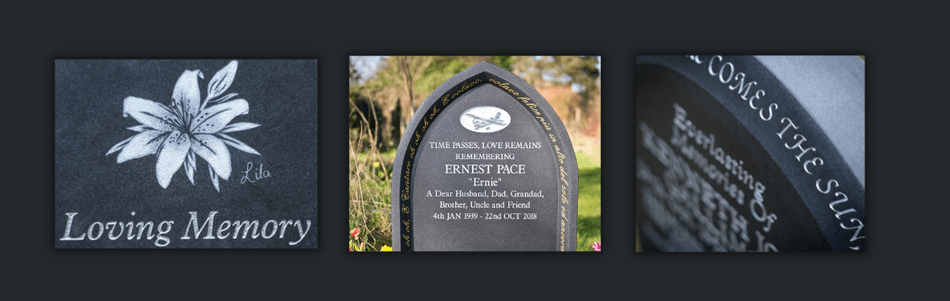 Lettering examples in stone